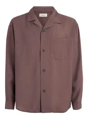 FRAME Camp Collar Shirt - Brown