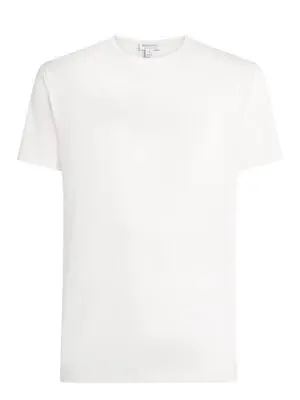 Sunspel Stretch-tencel T-shirt - White