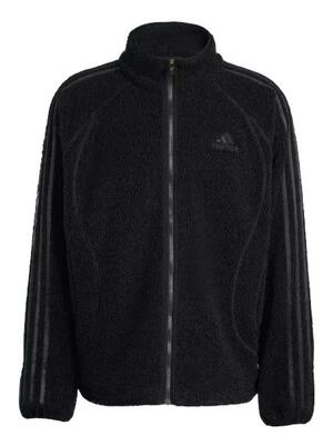 ADIDAS ORIGINALS Borg Fleece Track Jacket - Black