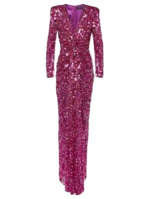 Jenny Packham Gazelle Sequined Gown - Red