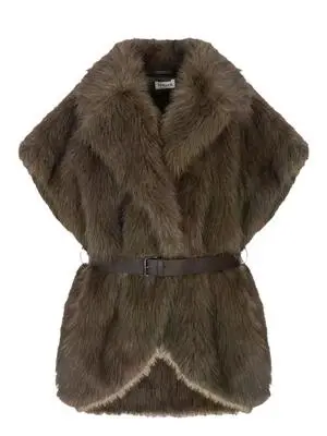 P.a.r.o.s.h Belted Gilet - Brown