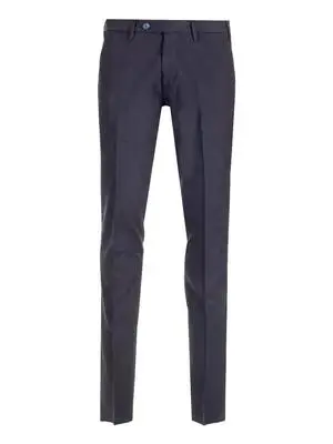 AL DUCA D’AOSTA 1902 Stretch-drill Tailored Trousers - Blue