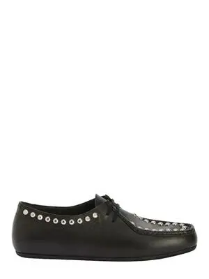 JIL SANDER Hood Loafers With Stud Embellishments - Black