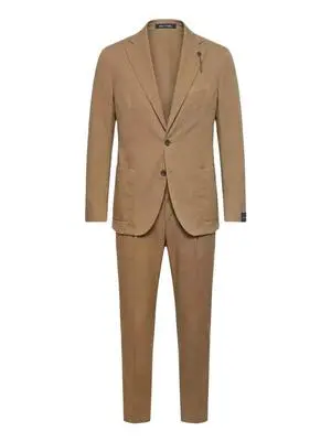 SANTANIELLO Single-breasted Notched-lapel Suit - Neutrals
