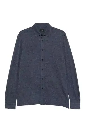 Etro Button-up Long-sleeve Shirt - Blue