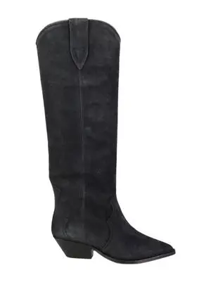 Isabel Marant Étoile Denvee Suede Cowboy Boots - Black