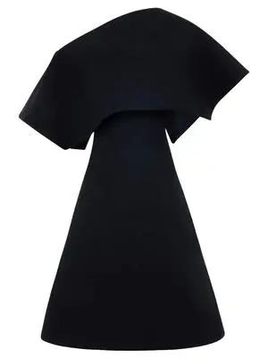 A.W.A.K.E. Mode One-shoulder Mini Dress - Black