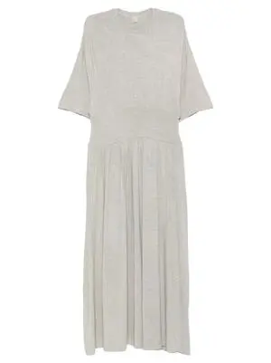 TOTEME TOTEME Gathered Waist Midi Dress Grey