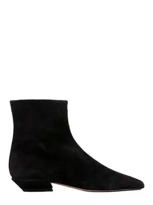 Paris Texas Bettina Suede Pointed-toe Boots - Black