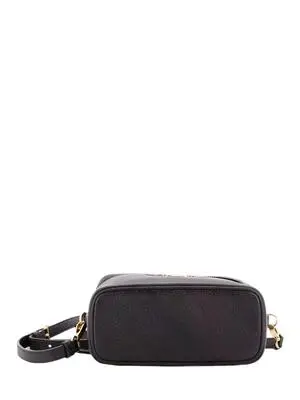 Prada Prada Convertible Top Handle Vanity Vitello Daino Mini Shoulder Bag Black