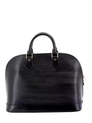 LOUIS VUITTON Epi Leather Alma Satchel - Black