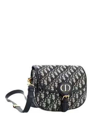Dior Bobby Flap Oblique Canvas Bag - Blue