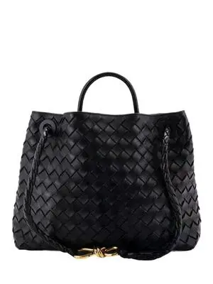 Bottega Veneta Andiamo Top Handle Bag - Black