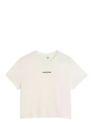 Maison Kitsuné Logo Print T-shirt - Neutrals