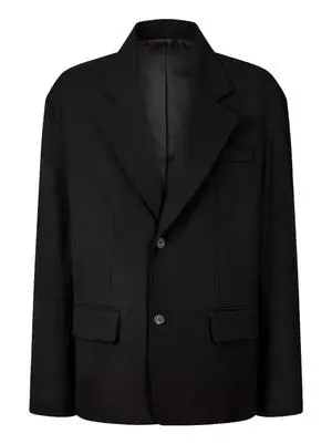 STUDIO TOMBOY Oversized Single-breasted Blazer - Black