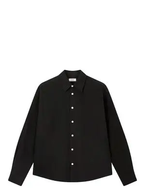 STUDIO TOMBOY Embroidered Long-sleeve Shirt - Black