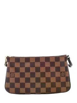 LOUIS VUITTON Damier Azur Pochette Accessories Clutch Bag - Brown