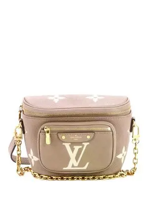 LOUIS VUITTON Bicolor Monogram Empreinte Giant Mini Belt Bag - Neutrals