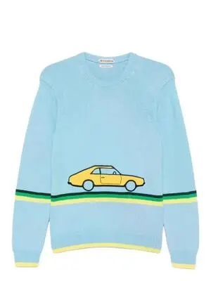 JW Anderson Car Patch Sweater - Blue
