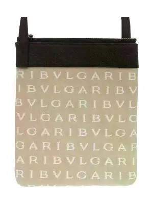 BVLGARI Logomania Canvas Crossbody Bag - Neutrals