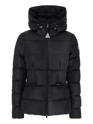 Moncler Moncler Quilted Hooded Jacket Black