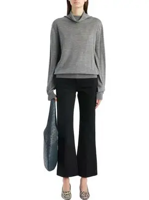 Khaite Annette Merino Wool Turtleneck Sweater - Grey