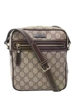Gucci Gg Supreme Crossbody Bag - Neutrals