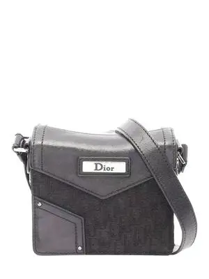 Dior Trotter Canvas Crossbody Bag - Black