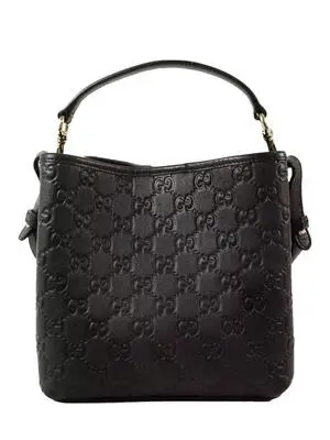 Gucci Gg Emblem Bucket Bag - Black