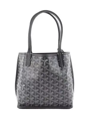 Goyard Anjou Reversible Tote Coated Canvas Mini Satchel - Grey