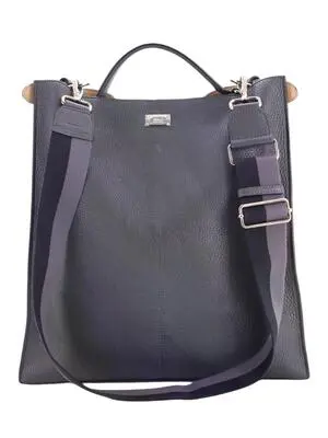 Fendi Peekaboo X-lite Fit Leather Satchel - Grey