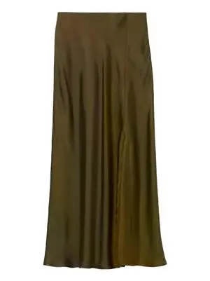 Claudie Pierlot Satin Lace Skirt - Green