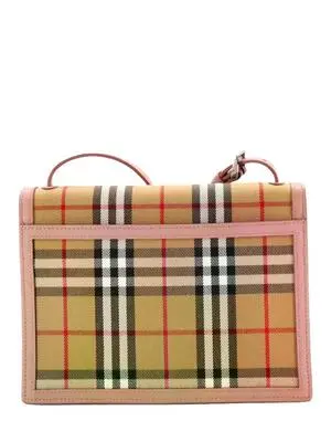 Burberry Macken Vintage Check Canvas Small Crossbody Bag - Brown