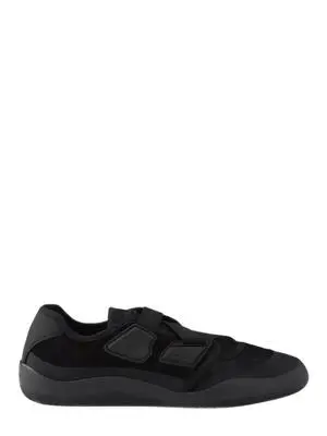 Prada Speedrock Technical Mesh And Leather Sneakers - Black