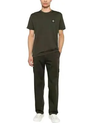 Stone Island Logo-patch Short-sleeve T-shirt - Green