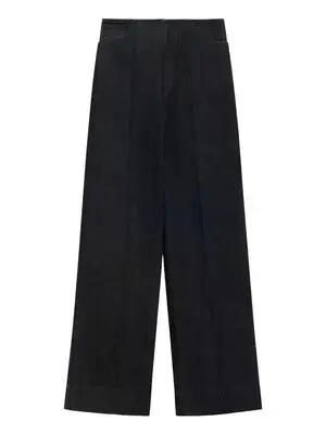 Marni Raw Unwashed Vertical Stitch Jeans - Blue