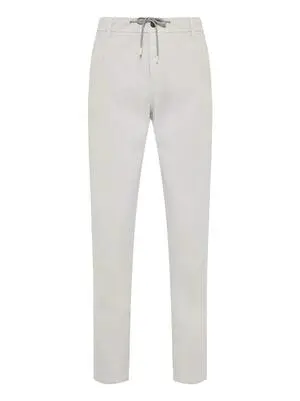 ELEVENTY Eleventy Pleated Front Drawstring Chino Trousers