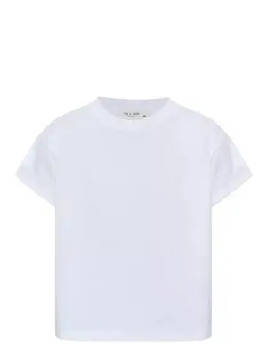 Rag & Bone Striped Long Sleeve Polo Shirt - White