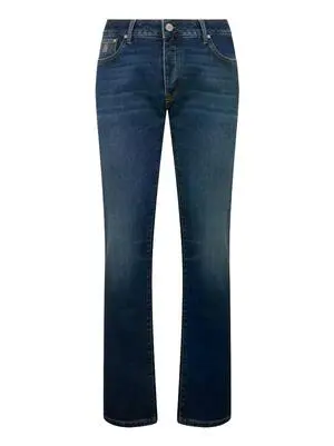 MOORER Five-pocket Jeans - Blue