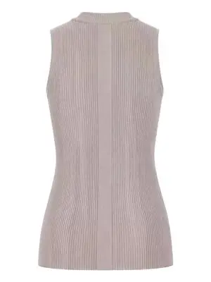 Rick Owens Ribbed Knit Tank Top - Neutrals