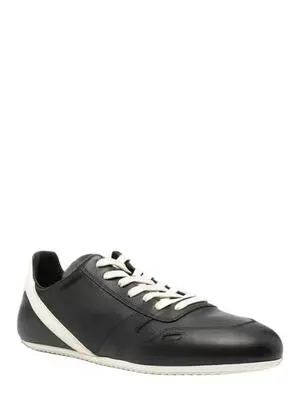 Rick Owens Lace-up Leather Sneakers - Black