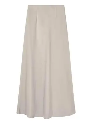 Armani Exchange Chain-detail Satin Midi Skirt - Neutrals