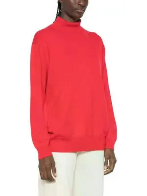 Malo High-neck Sweater - Red