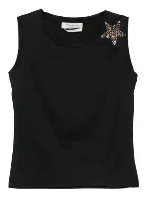 SAINT LAURENT Saint Laurent Star Embellishment Tank Top