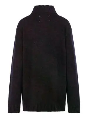 MAISON MARGIELA Half-zip Knitted Sweater - Red