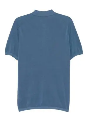 ASPESI Garment-dyed Pique-stitch Polo Shirt