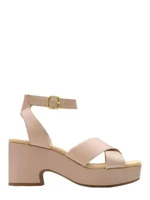 Clarks Nerisa Pearl Crossover Platform Sandals - Neutrals