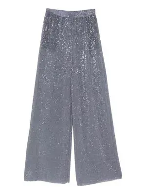 L'IDEE La Musique Sequin-embellished Trousers - Grey