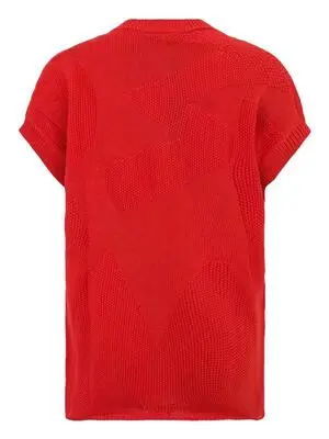 MOORER V-neck Knitted Sweater - Red