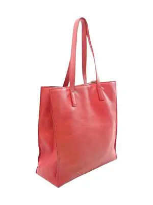 Miu Miu 2000s Leather Tote Bag - Red
